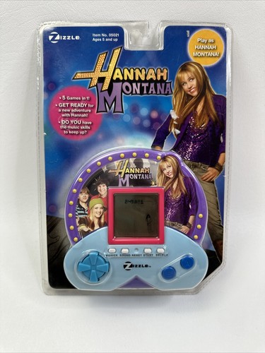 Hannah Montana Zizzle Handheld Electronic Game 5 Games In 1 NEW Toy HTF ...