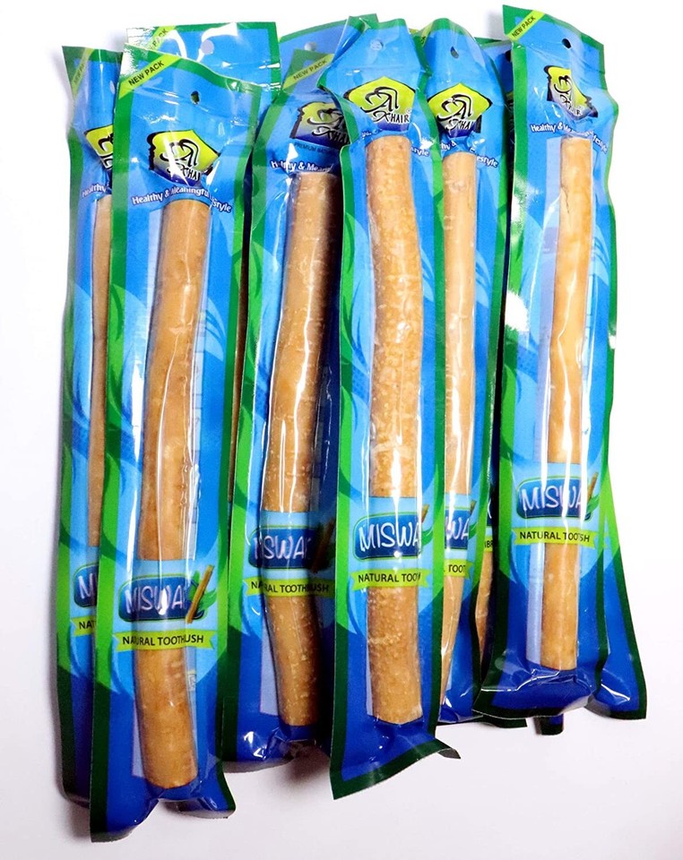 Herbal Natural Miswak Toothbrush Flavored Brush 100% Organic Tooth ...