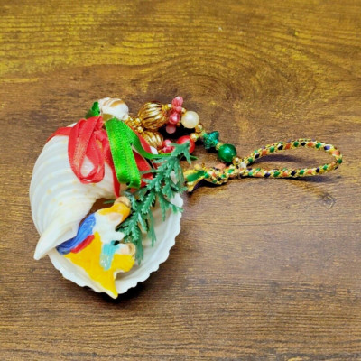 Nautical Beach Shell Nativity Scene Christmas Ornament | eBay