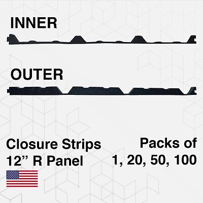 Duco Plus 12in Profile R 3ft Panel Foam Closure Strips Metal Roofing ...