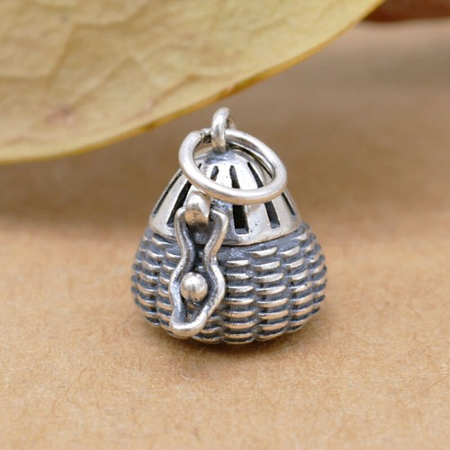 Sterling Silver Bali Pendant Pearl Cage Locket Box Charm A5005 | eBay ...