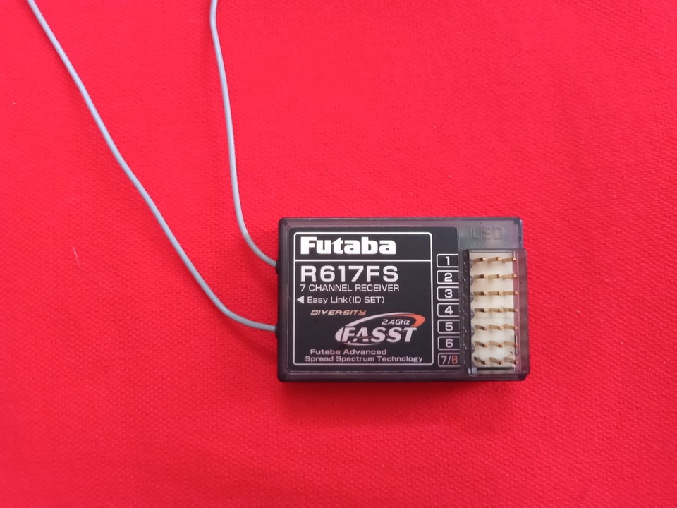 Futaba R617FS 7-Channel 2.4Ghz FASST Telemetry Receiver RX : 6EX 7C 8FG ...
