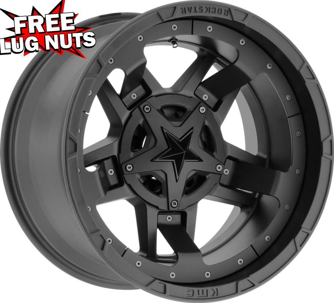17 inch 17x8 XD XD827 ROCKSTAR III Matte Black wheel 6x120 +20 | eBay