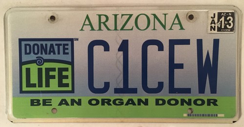 Organ Donor license plate transplant save lives donate life Surgeon ...