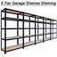 150 - 200 CM Shelving Rack Metal Shelves for Garage Home Storage Shed ...