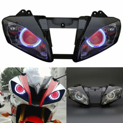 Customized Headlight Assembly w/Blue Angel Red Devil Eye For Yamaha YZF ...