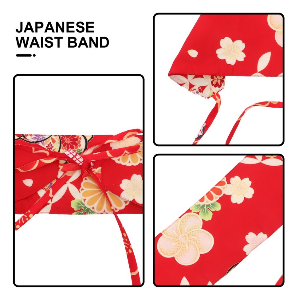 Yukata Wide Waistband Japanese Style Waist Band Waist Belt Adjustable ...