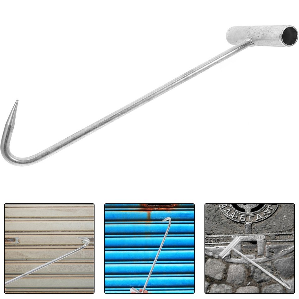 Set of 3 Large Opening Lifting Hook Manhole Heavy Duty Sewer Cover ...