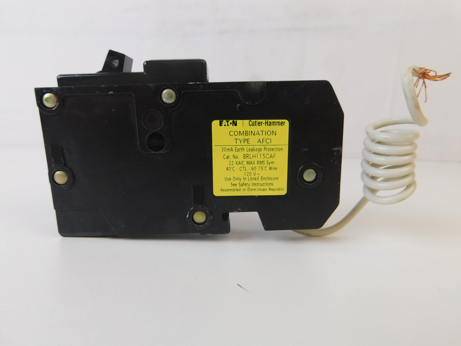 Eaton BRLH115CAF Arc Fault Type BR 1P 15A 120V 60Hz 22KAIC RATED for ...
