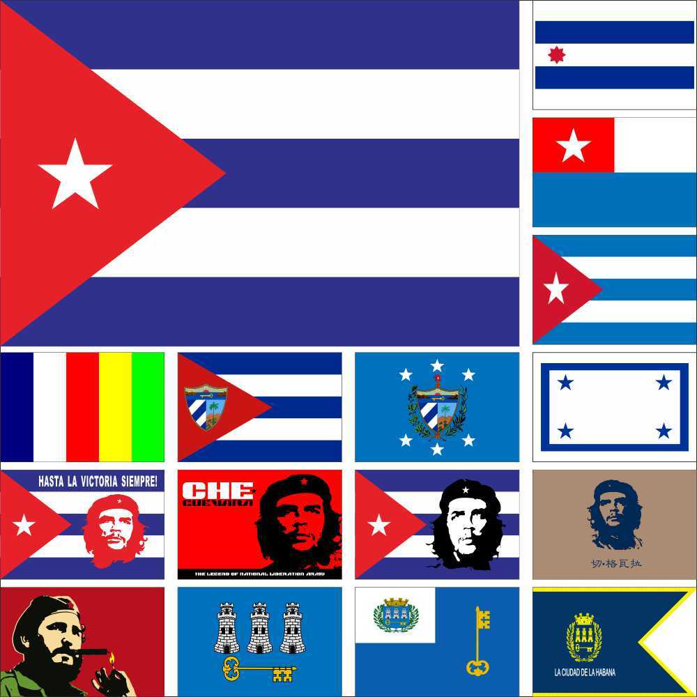 Cuba Flag Céspedes Revolution Fidel Castro Che Guevara President ...