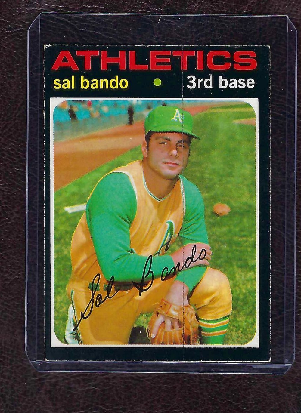 1971 O-Pee-Chee, OPC, Baseball Card #285 Sal Bando, Oakland Athletics ...