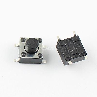 100Pcs Momentary Tactile Tact Push Button Switch SMD SMT 4 Pin 6x6x6mm ...
