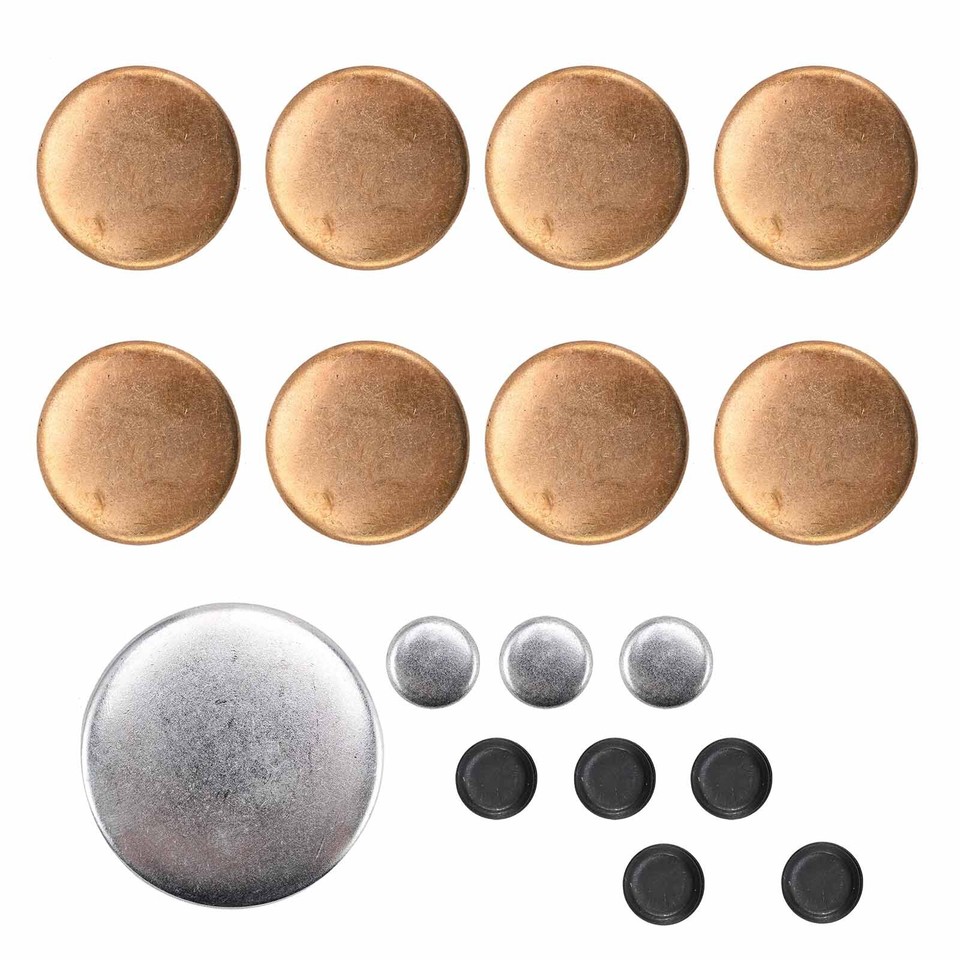 FOR SBC Chevy Brass Freeze Frost Plug Kit Small Block 283 305 327 350 ...