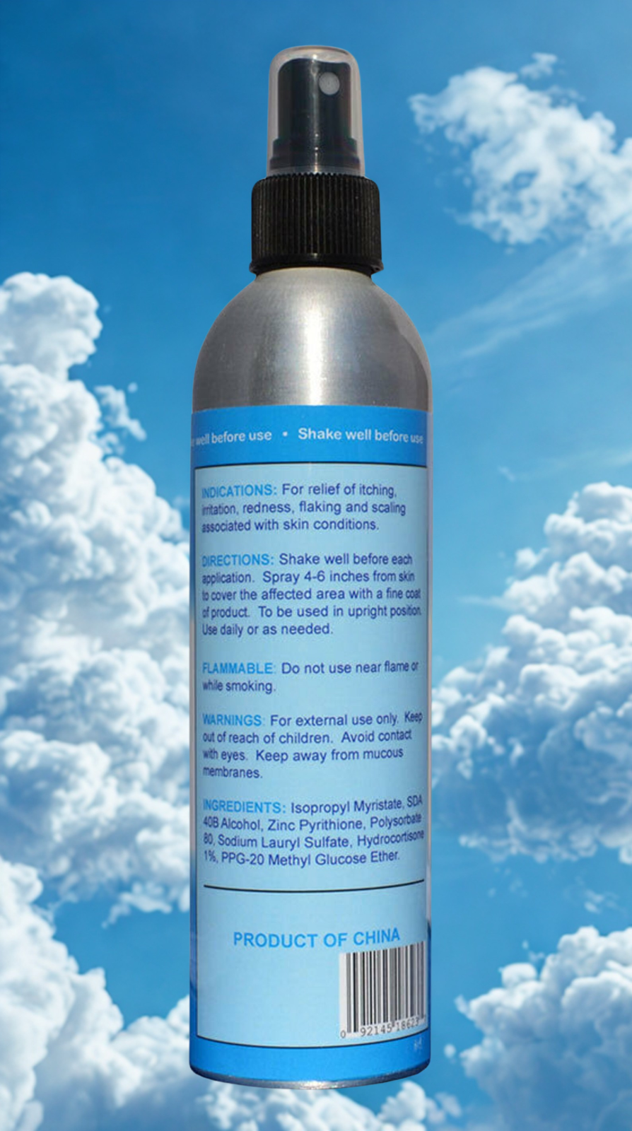 PSOR-VAL Zinc Skin Spray for Psoriasis Eczema 220ml Relief, itchy ...