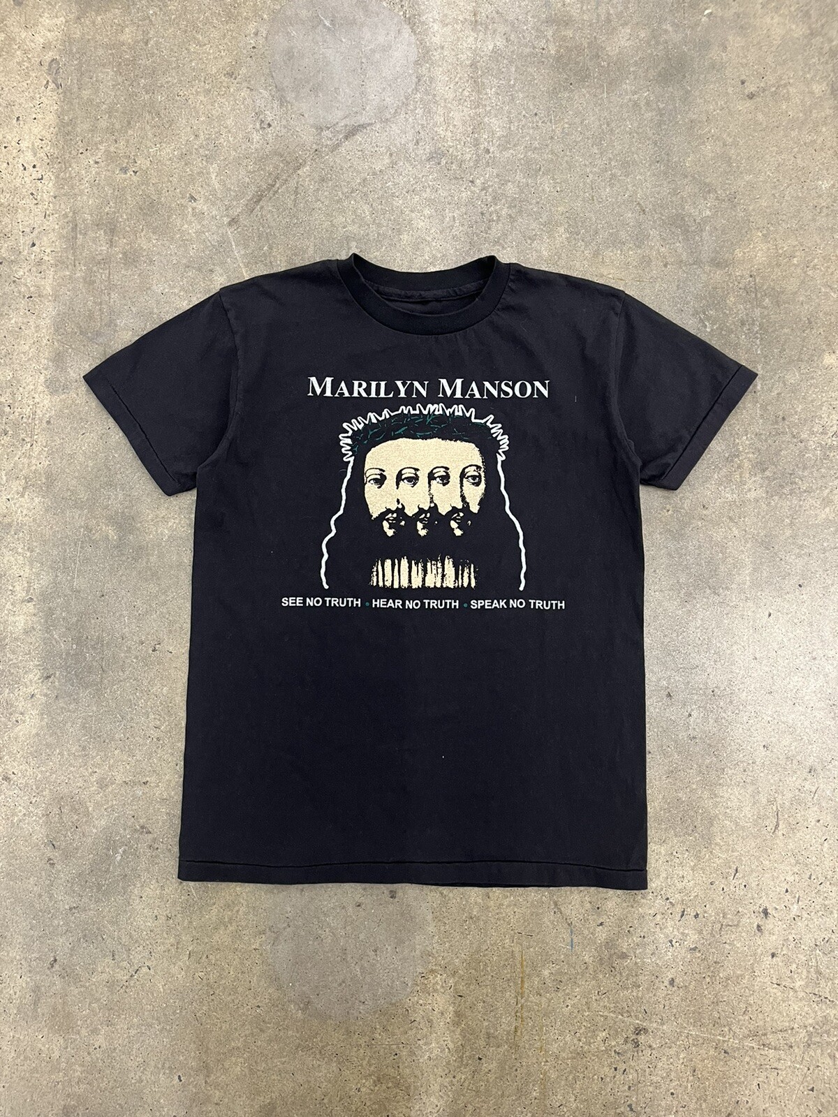 Vintage Marilyn Manson Shirt Black Believe Single Sti… - Gem