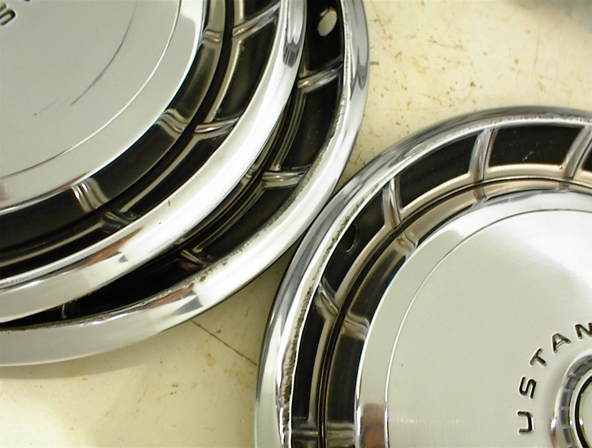 1971 1972 1973 FORD MUSTANG HUBCAPS 14" SET OF 4 WHEEL COVERS | eBay