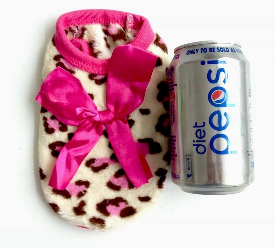 9x Dog Outfit Hoodie Tiny Puppy Clothes Cat PJ's for Teacup Yorkie Size ...