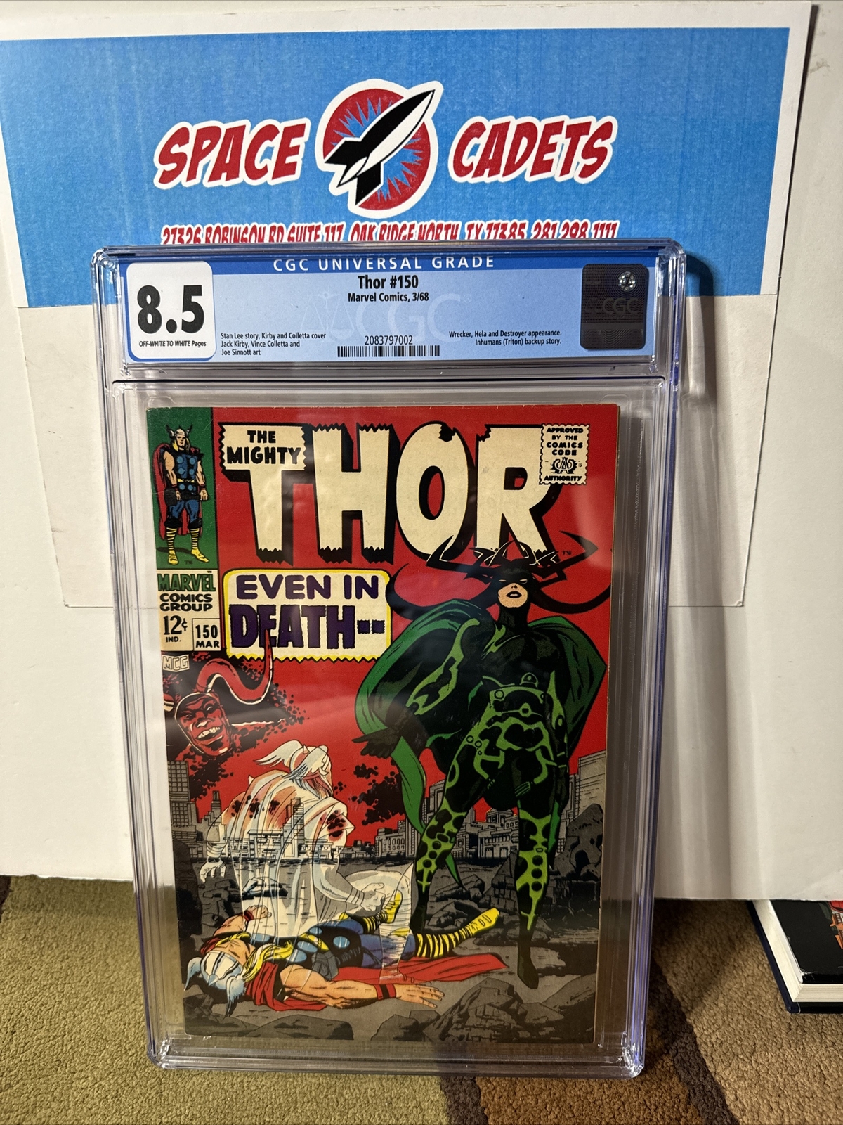 Mighty Thor #150 Lee Kirby Hela Destroyer CGC 8.5 Comic Book | eBay