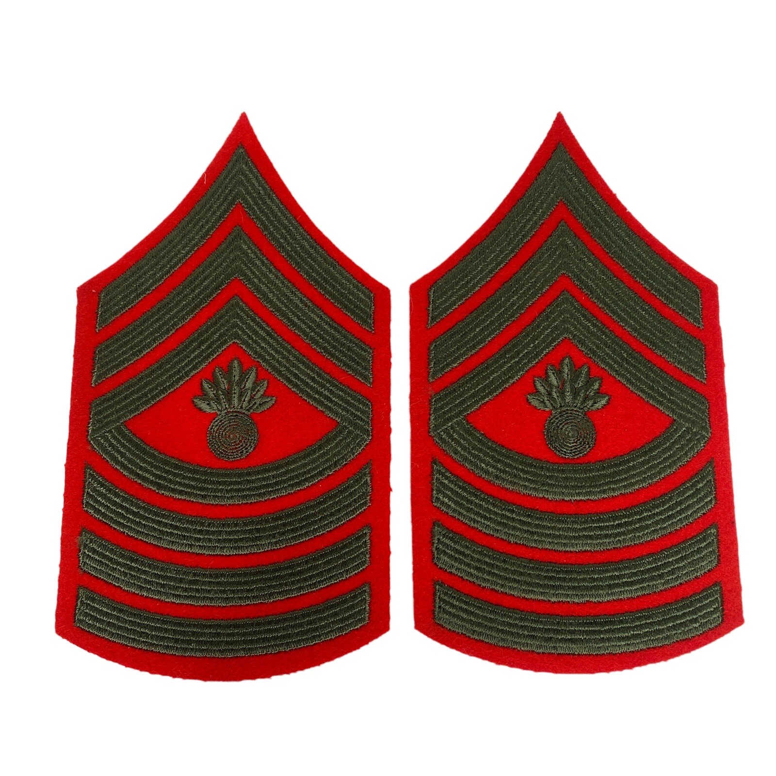 3 USMC Master Gunnery Sergeant Enlisted Rank Patches US Marine Corps ...