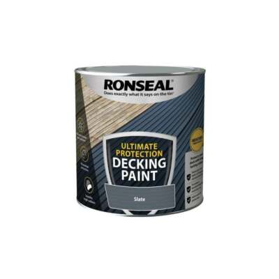 Ronseal ULTIMATE Decking Paint - Revive - Rescue Protect Deck SLATE 5L ...