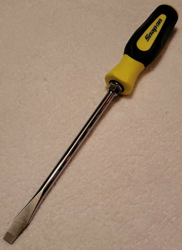 Snap-on 3/8" Tip Soft Grip Flat Head Slotted Screwdriver SGD8 yellow ...