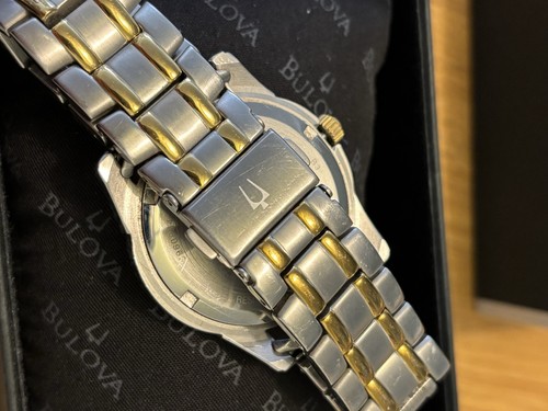 Bulova 98H18 38mm Two-Tone Stainless Steel Case with Two-Tone Stainless ...