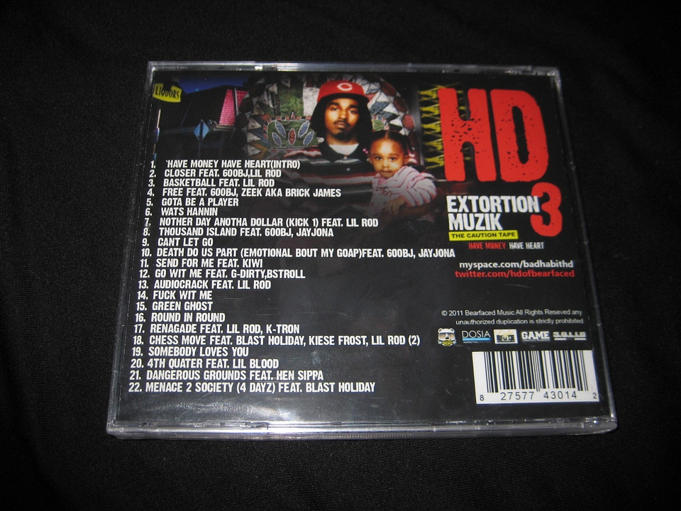 HD EXTORTION MUZIK 3 LIL BLOOD JAY JONAH BLAST HOLIDAY G-DIRTY LIL ROD ...