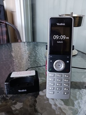 Yealink W56H HD Expansion Handset Cordless VoIP Phone w/ DECT W70B Base ...