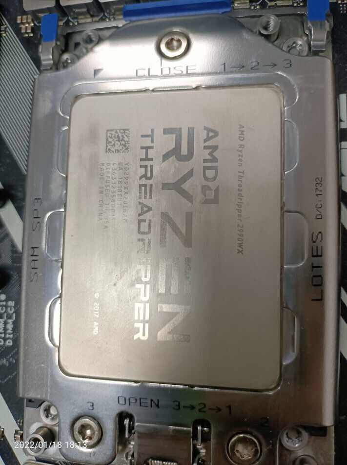 AMD Ryzen Threadripper 2990WX CPU 32 Core + ASUS PRIME X399-A ...