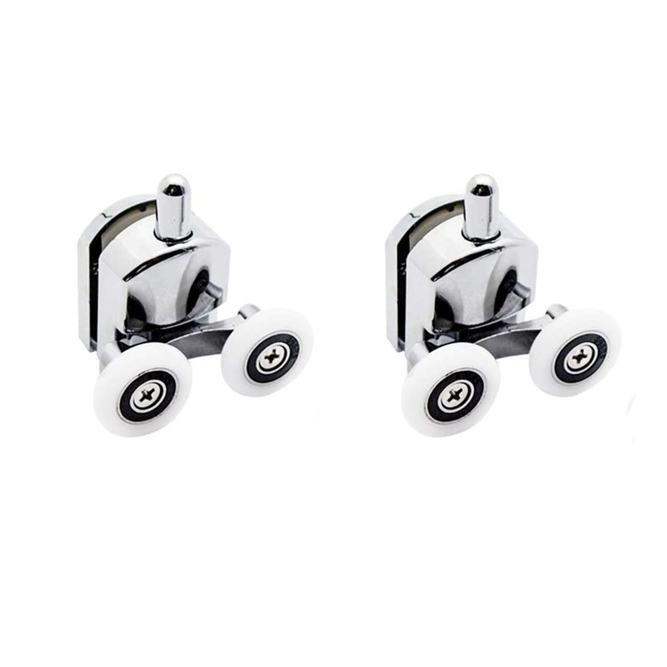 4 Pcs Shower Screen Door Rollers Runners Wheels 19mm Top & Bottom ...