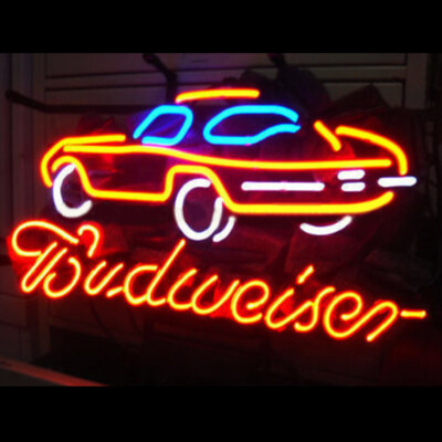 Racing Car Beer Neon Sign Home Bar Decor Man Cave Store Display Neon ...