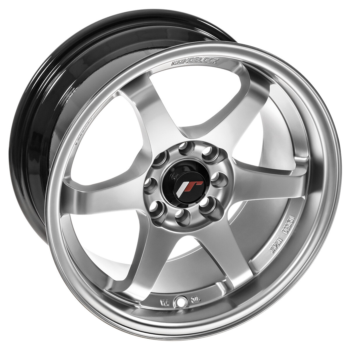 Japan Racing JR3 Alloy Wheel 15x8" 4x100 / 4x108 ET25 Hyper Silver 6 ...