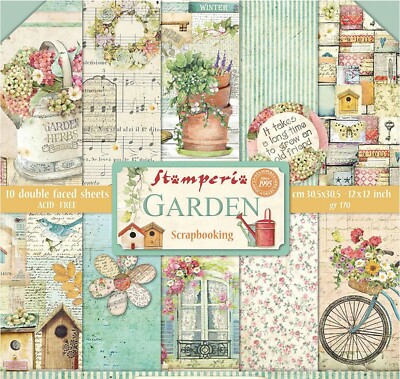 GARDEN Collection 12x12 Inch Paper Pack STAMPERIA SBBL43 New | eBay
