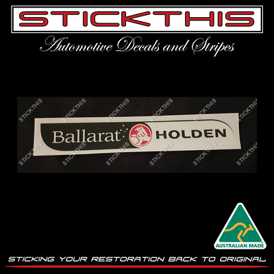 Dealership Dealer Decal Sticker - Ballarat Holden - VIC | eBay