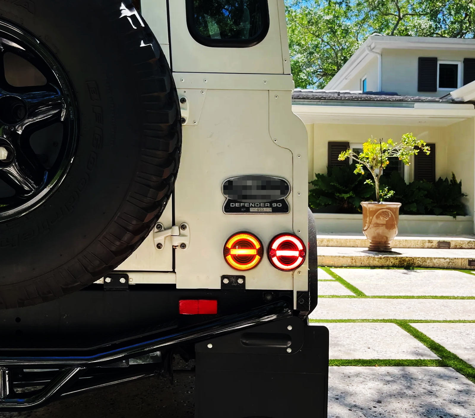 8pc 73mm Clear Amber/White/Red Full LED Front & Rear Lighting Kit For ...