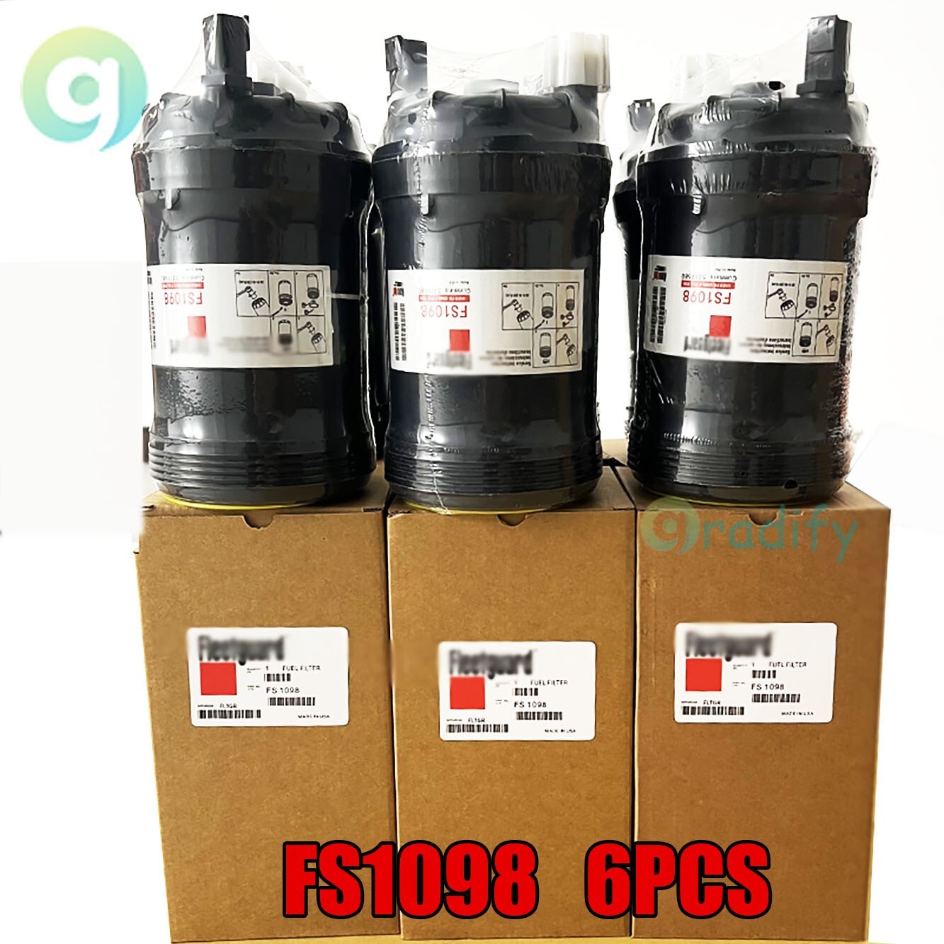 FLEETGUARD FS1098 - Fuel filter cross reference