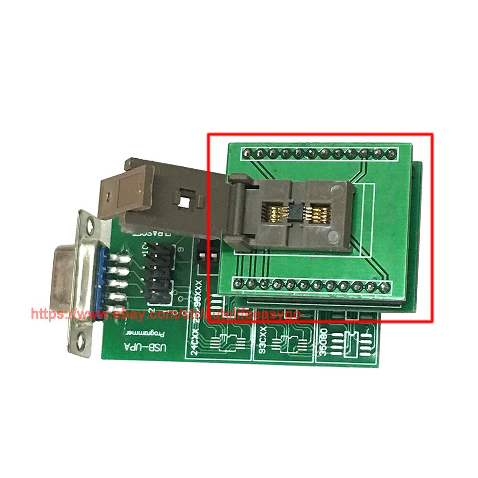 UPA USB EEPROM adapter with NANO Micro 93C66 C66 R66 EEPROM Socket ...