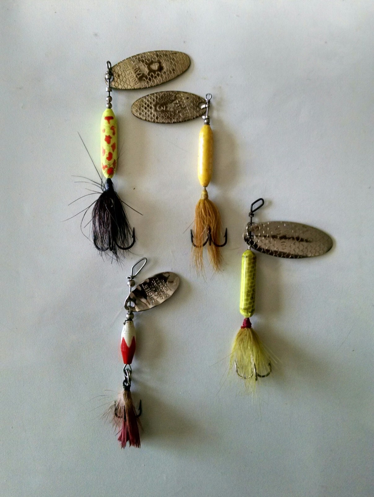 2 Rooster Tails, 1 Cotton Tail, 1 Shyster- spinning fishing lures | eBay