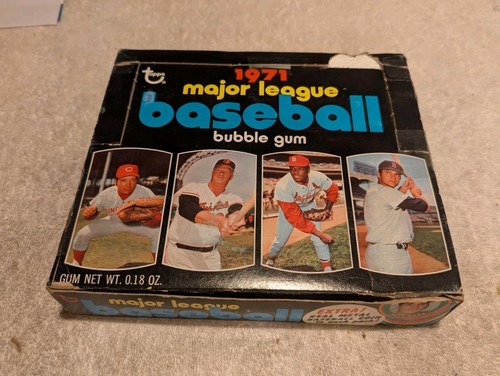 1971 TOPPS BASEBALL EMPTY WAX PACK DISPLAY BOX | eBay