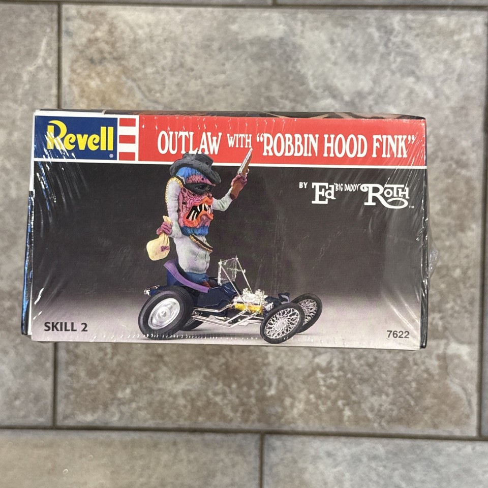 1996 Revell Outlaw Robin Hood Fink Ed Roth Vintage Model Car Kit 7622 ...