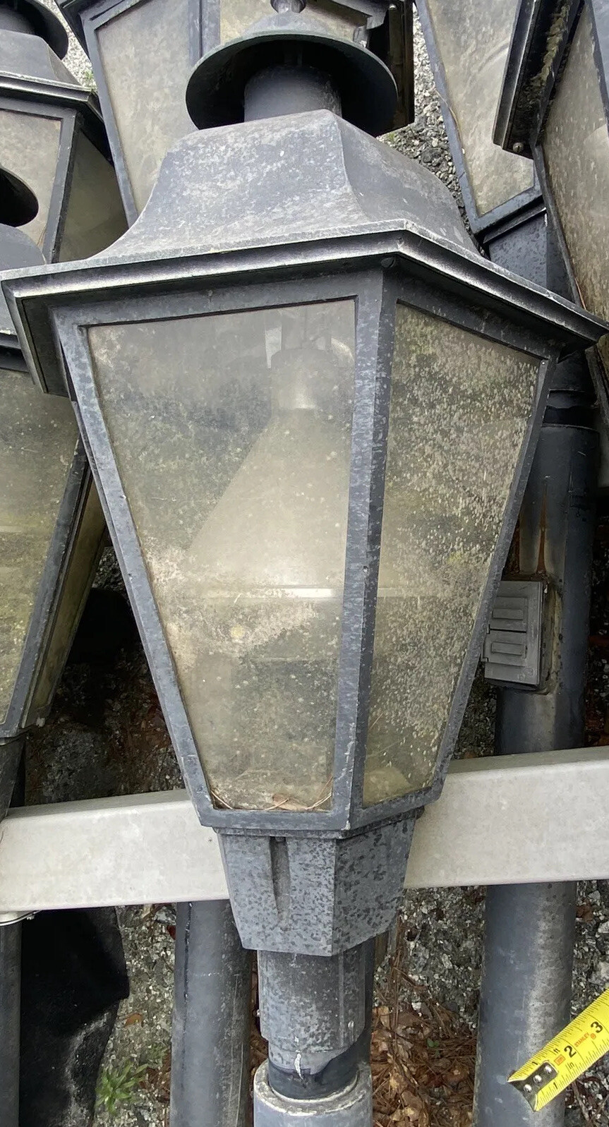 Vintage Black Colonial Luminaire Street Light Pole Lamp, LED NYC, Can ...