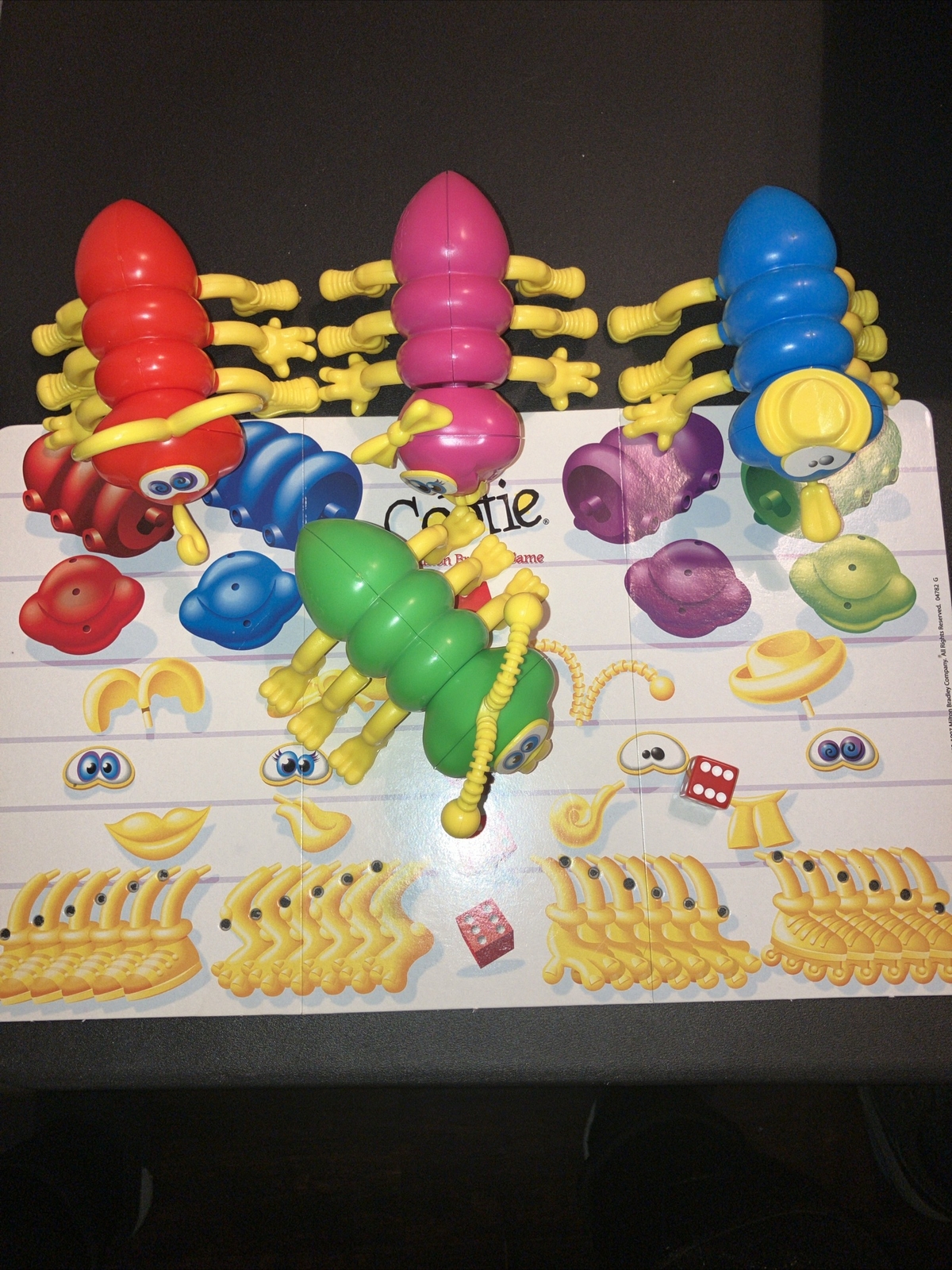 COOTIE Games The Original Classic Build a Bug Toy 1999 Hasbro Kids ...