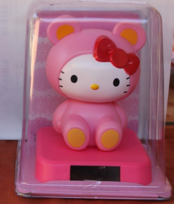 5" Solar Powered Dancing Sitting Kitty, Valentines, Mothers Anniversary ...