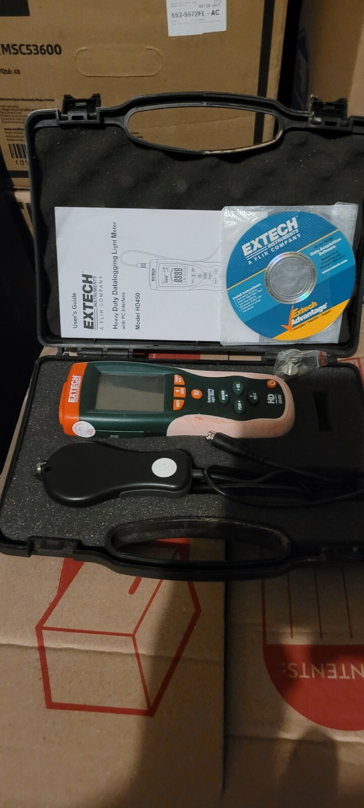 Extech Instruments HD450 Datalogging Light Meter W/ Light Sensor | eBay