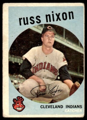 1959 Topps Baseball Card Russ Nixon Cleveland Indians #344 A | eBay