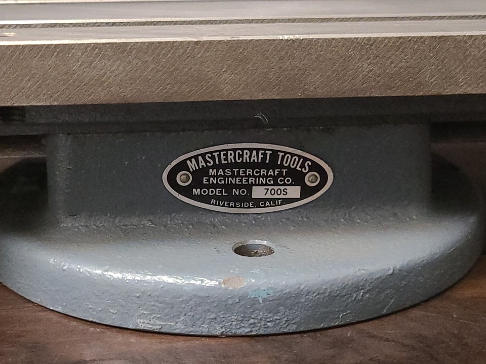 Vintage Mastercraft Tools Model 700S - Compound Slide Table - 5" x 10.5 ...