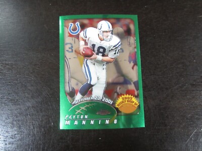 2002 Topps Chrome # 147 Peyton Manning Card (B61) Indianapolis Colts | eBay