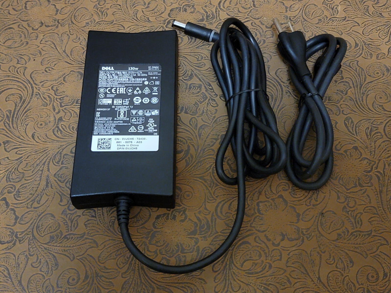 OEM Dell LA130PM121 130W 19.5V 6.7A 7.4mm AC Adapter Charger Power ...