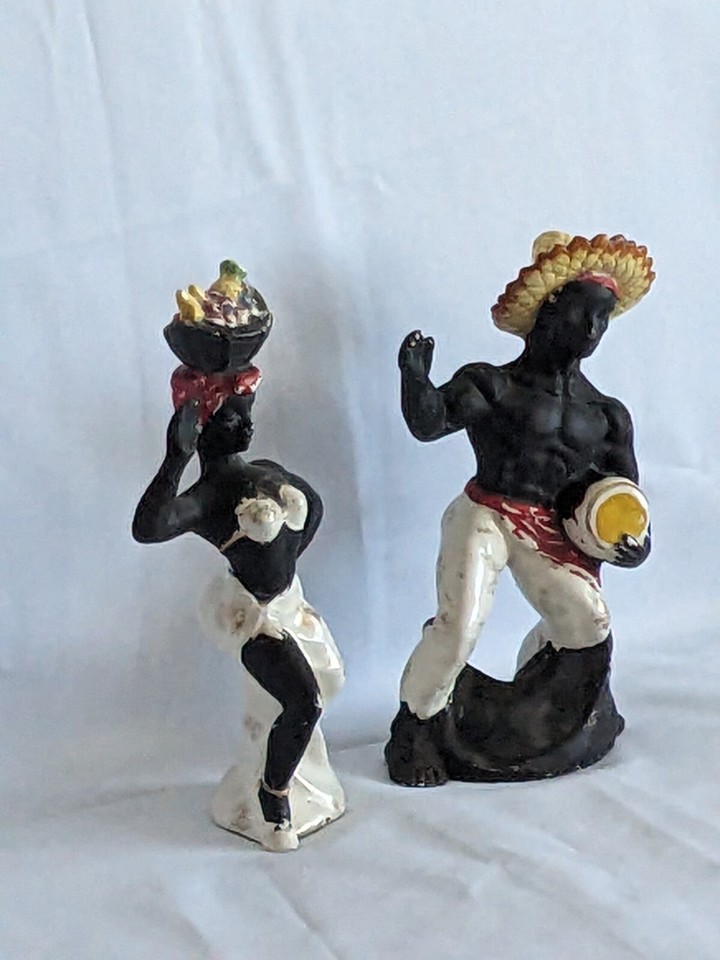 Calypso Caribbean Latin Dancer Drummer Ceramic Vintage figurines ...