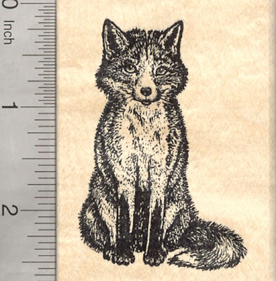 Red Fox Rubber Stamp, Wildlife J26214 WM | eBay
